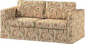 Potah na pohovku IKEA Karlstad 2-místná , nerozkládací, dlouhý barva vícebarevná látka pletený vzor, vzorované