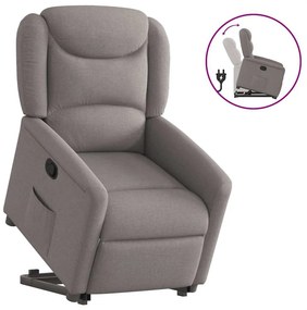 Zvedací polohovací křeslo taupe textil 3303201