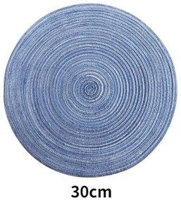 Protiskluzové prostírání na jídelní stůl - 6 ks Varianta: 30 cm modrá