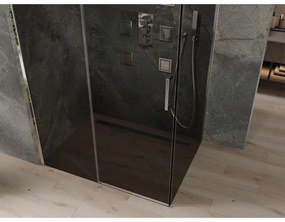 Mexen Omega sprchový kout 110x90cm, 8mm sklo, chromový profil-šedé sklo, 825-110-090-01-40