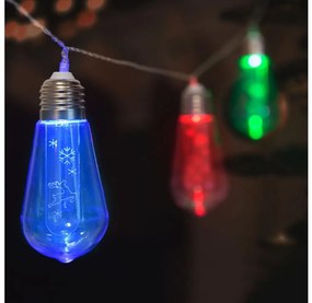 Family | LED Vánoční řetěz 10xLED/2xAA 2,2m multicolor | LC3522