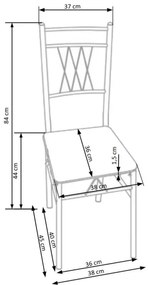 Jídelní set FAUST kov/dub sonoma