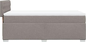 Box spring postel s matrací taupe 90x190 cm textil 3285754