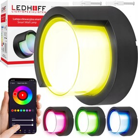 Nástěnná Led lampa na dům Fasádní Rgb s aplikací Smart kulatý