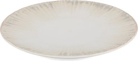Světle šedý servírovací porcelánový talíř ø 32 cm Nuance – BonBistro