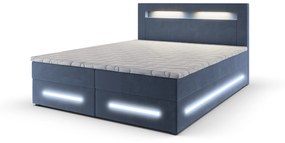 MSL Kontinentální čalouněná postel MANA (140 x 200 cm) Barva látky: MONOLITH 37