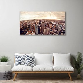 Obraz na plátně Město Krajina 125x50 cm