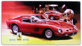 Plechová cedule Ferrari, 410 x 245 mm