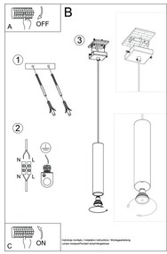 Sollux SL.1484 - Lustr na lanku LAGOS 1xGU10/10W/230V zelená