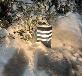 BERGE Venkovní sloupová zahradní lampa BELLA - ME0012 - 60 cm - černá