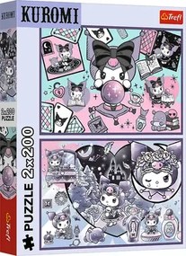 TREFL Puzzle Kuromi rošťárny / 2x 200 dílků / 41 x 27,5 cm / věk 7+