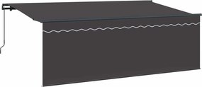 Stahovací markýza Antracit 400 x 200 cm Polyester a hliník 3329802