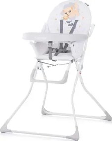 CHIPOLINO Jídelní židlička Teddy Platinum / od 6 měsíců do 3 let