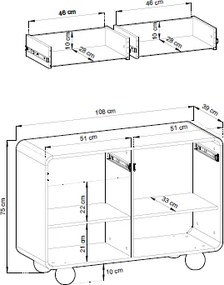 Piaski Komoda ALBION KSZ108