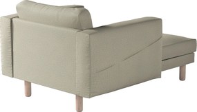 Potah na IKEA Norsborg šezlong s loketními opěrkami barva béžová látka pletený vzor