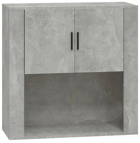 Nástěnná skříňka betonově šedá 80 x 33 x 80 cm kompozitní dřevo - Default Title
