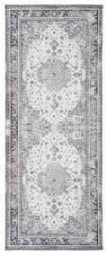 Nordic Experience Žinylkový koberec Ajver 80x200 cm, černá/bílá