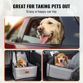 Autosedačka Dog Booster Autosedačka pro malé psy do 11,8 kg šedá
