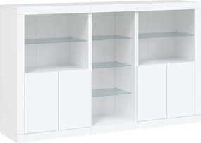 Příborník s LED osvětlením bílý 162 x 37 x 100 cm 3209170