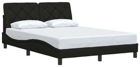 Rám postele bez matrace černý 120 x 200 cm textil 3310589