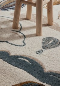 Hanse Home, Dětský koberec Adventures 106209 Cream Multicolor, 160x235, vícebarevná, dětský pokoj