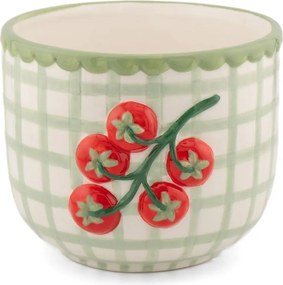 Porcelánový ručně malovaný obal na květináč ø 12 cm Tomato – Sass &amp; Belle