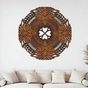 dřevo života 3 vrstvá mandala PRAMEN ŽIVOTA Zvolte rozměr šxv (cm): 80x80, Zvolte barvu dekoru: Třešeň-Ořech-Wenge