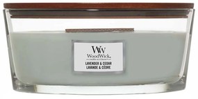 WoodWick - vonná svíčka Lavender & Cedar (Levandule a cedr) 453g