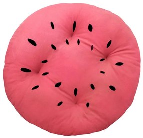 Mňam polštář 35 cm meloun ovoce červený plyš Domarex