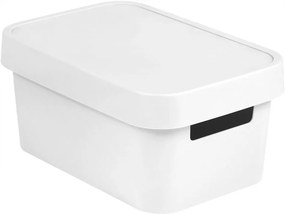Bílé úložné boxy a krabice s víkem | Biano