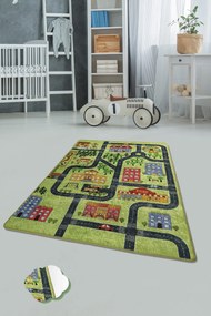 Conceptum Hypnose Kusový koberec Small Town - Green, Vícebarevná Rozměr koberce: 140 x 190 cm
