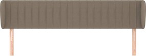 Čelo postele typu ušák taupe 203x23x78/88 cm textil 3117408