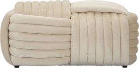 Lavice Softy 90 cm samet krémová
