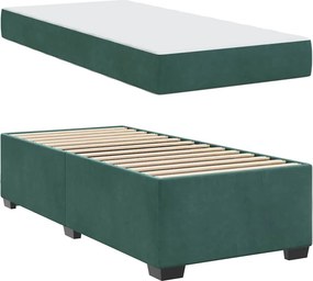 Rám postele s matrací Tmavě zelená 80 x 200 cm textil 3399257
