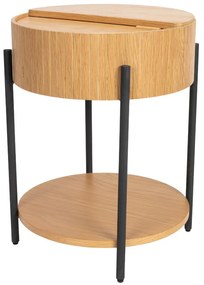 Dubový odkládací stolek ZUIVER SLIDES 45 cm