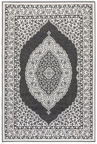 ELLE Decoration, Kusový koberec Gemini 106024 Black z kolekce Elle – na ven i na doma, 120x170, černobílá, chodba / předsíň