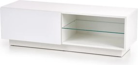 RTV stolek LIVO 120 bílá lesk (38 x 120) cm