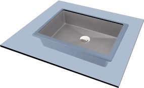 Deante Correo, granitové umyvadlo 500x350x140 mm, šedá metalíza, DEA-CQR_SU5U
