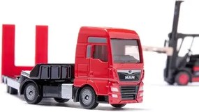 SIKU Auto tahač MAN + vysokozdvižný vozík Linde Forklift 1763 / 1:87 /