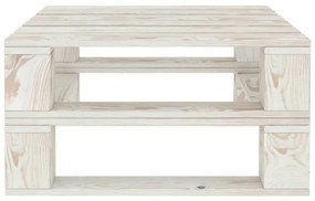 Zahradní stolky z palet 2 ks bílé dřevo - Default Title