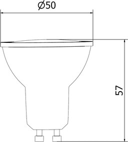 Mexen Nova, LED žárovka GU10, 7W, neutrální - 4000K, 735 lm - L107-GU10-0740-01