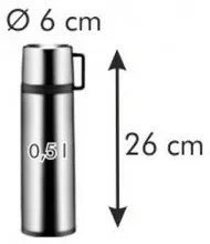 TESCOMA termoska s hrníčkem CONSTANT 0.5 l, nerez