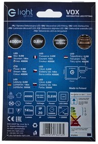 Schodišťové LED svítidlo Vox, 1x LED 0,6w, 4000k, s