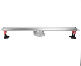 Rea NEOX Superflow, odtokový sprchový žlab 90 cm, broušená ocel, REA-G2708