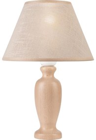 Stolní lampa AMFORA 1xE27/60W/230V béžová/buk