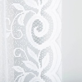 Dekorační oblouková krátká záclona na žabky ROZALIA 160 bílá 250x160 cm MyBestHome