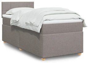 Box spring postel s matrací taupe 80x200 cm textil 3288811