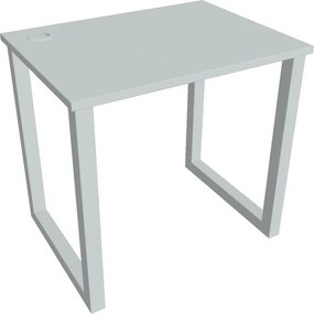 Kancelářský pracovní stůl Hobis UEO 800, bílá RAL 9016, deskaakát