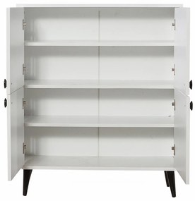 Designová víceúčelová skříň Vallissa 111 cm bílá