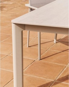 Zahradní jídelní stůl s deskou z kamene 80x140 cm Anafi – Kave Home